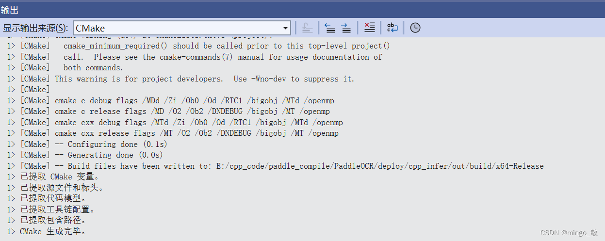 Visual Studio 2022 cmake编译 PP-OCRv4_ppocr 中文乱码-CSDN博客