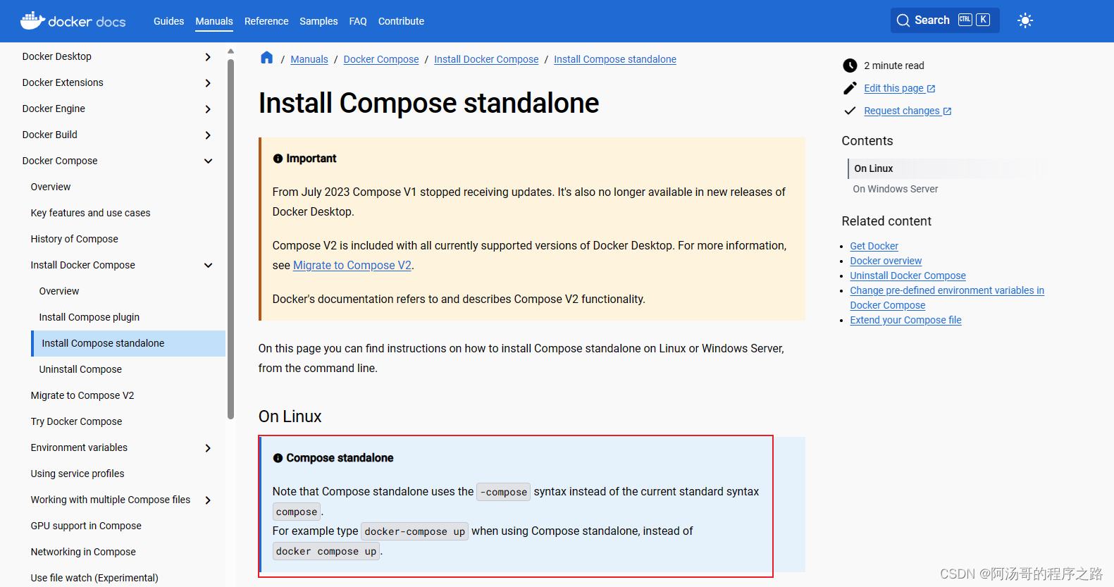 docker-compose和docker compose的区别_docker compose和docker-compose-CSDN博客
