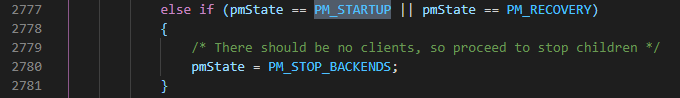PostgreSQL数据库状态pmState——PM_STARTUP状态_postgres: startup waiting for 00000001000000000000-CSDN博客