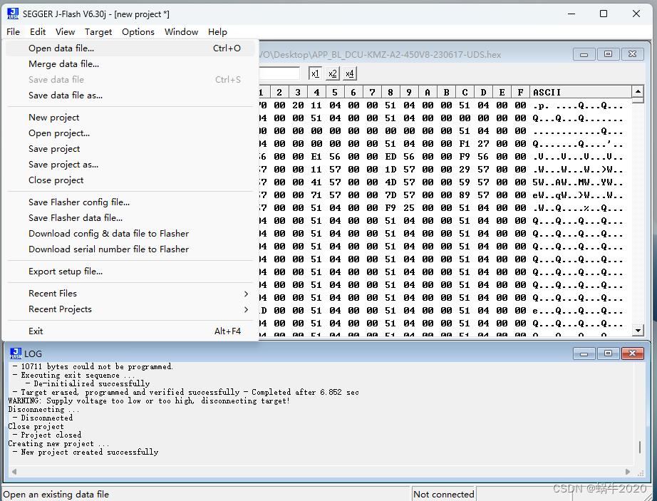 nxp s32k144芯片使用J-LINK程序刷写_s32k144往flash写数据-CSDN博客