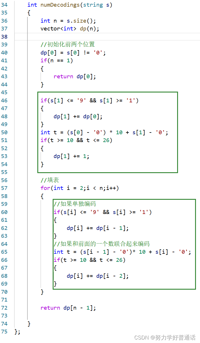 Leetcode91 解码方法（动态规划） Leetcode 91讲解 Csdn博客