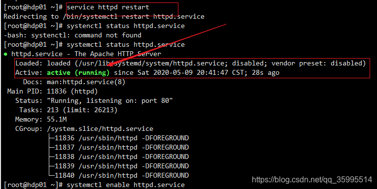 【报错】Job for httpd.service failed because the control process exited with error code.（CentOS 8 ...