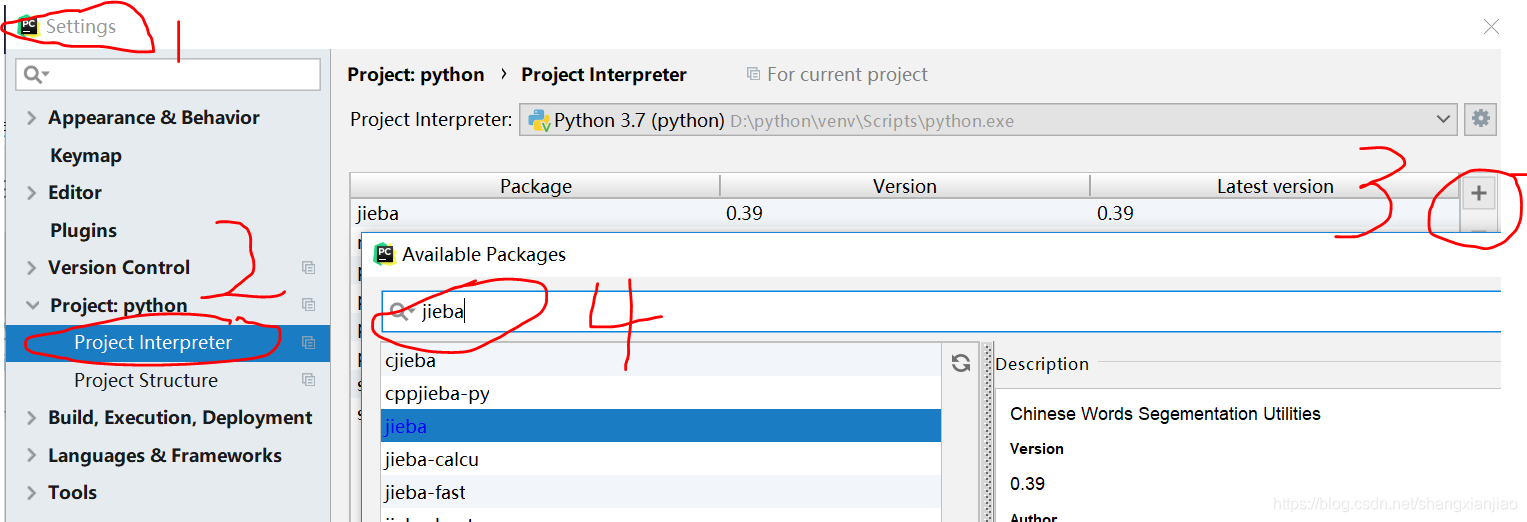 python安装第三方库成功如jieba,pandas，matplotlib但pycharm报错No module named ***如matplotlib_安装完jieba包cmd可以使用 ...