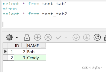 Oracle-并集、交集、差集（union、union all、intersect、minus）的使用方法_oracle union all-CSDN博客