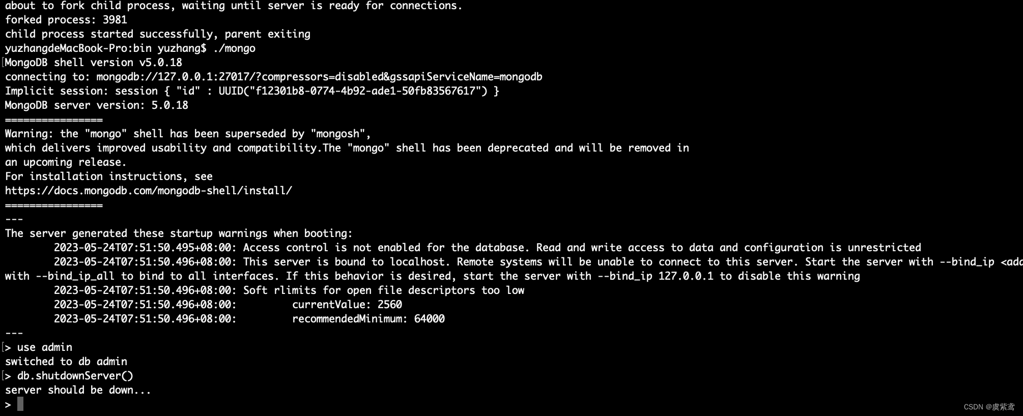 mac mongodb 安装及配置_mongodb mac-CSDN博客