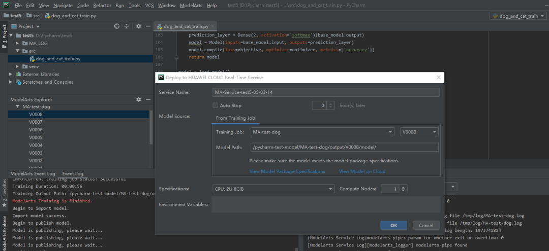【玩转华为云】手把手教你在Pycharm中调用ModelArts平台训练和部署模型-CSDN博客