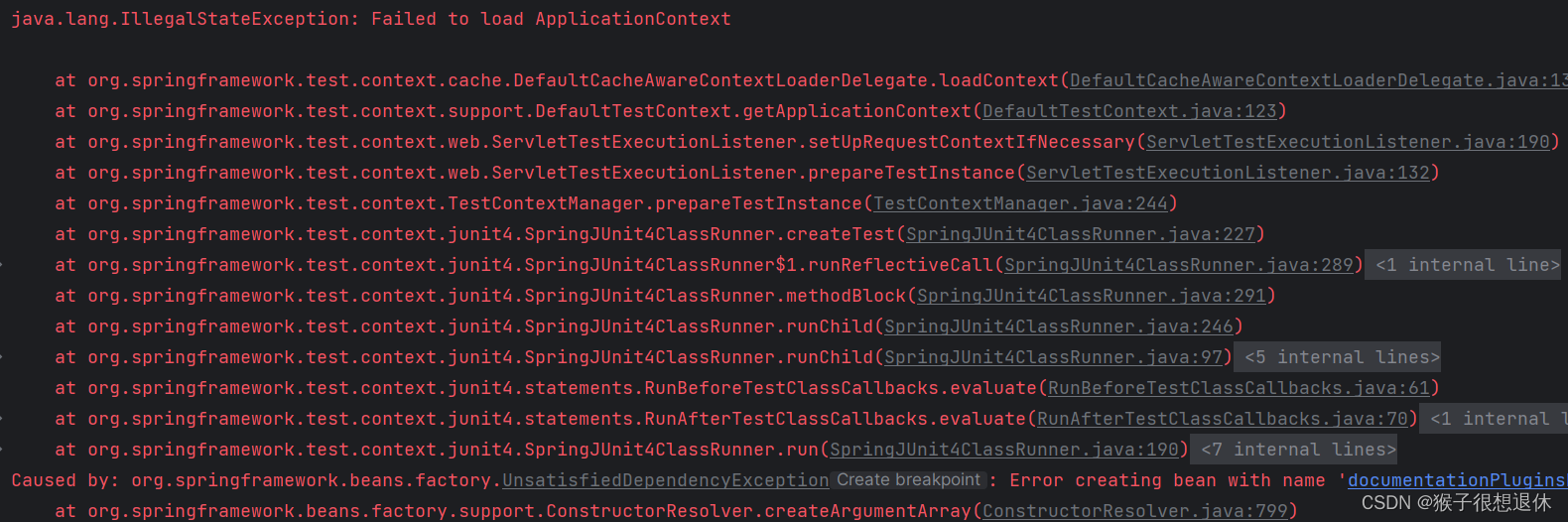 解决Failed to load ApplicationContext_failed to load applicationcontext for [webmergedco-CSDN博客
