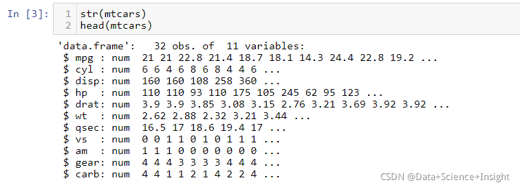 R语言使用str函数查看数据对象的结构（包括dataframe、列表list、向量vector）_r语言 str()矩阵数据类型‘-CSDN博客