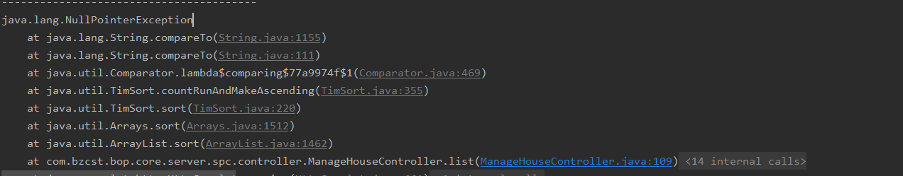 Comparator.comparing排序报空指针异常_compareto报空指针-CSDN博客