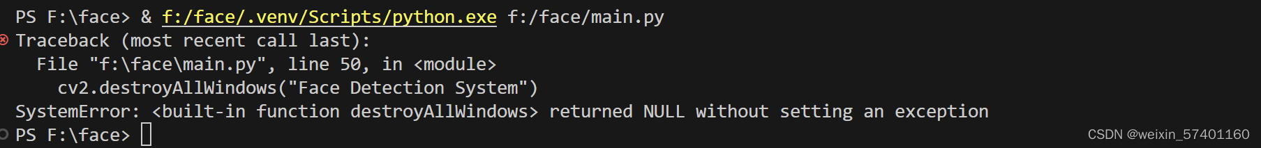 python3+opencv报错 global persistence.cpp:531 cv::FileStorage::Impl::open ...