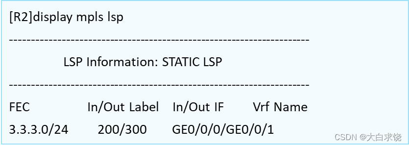 MPLS入门：标签转发与静态LSP配置详解-CSDN博客