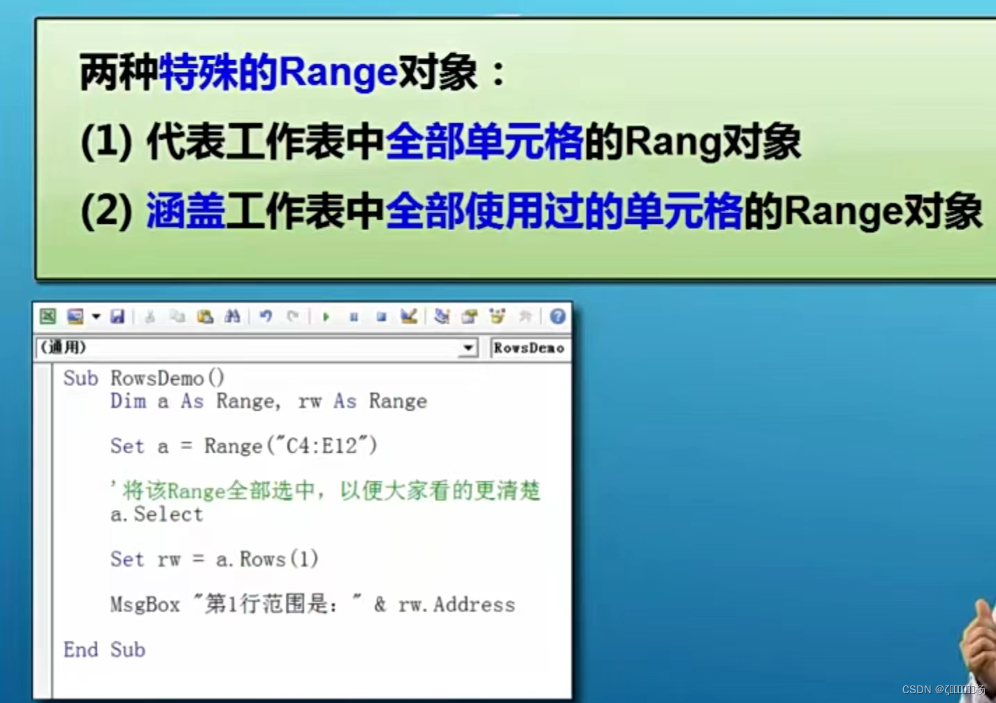 Vba提高篇14 Range对象 位置和范围属性excel的range的属性 Vba Csdn博客