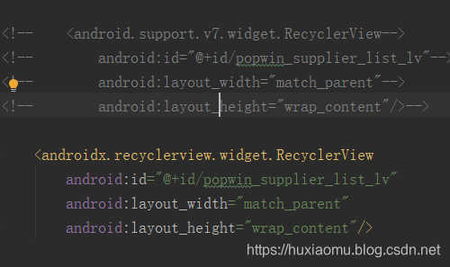 Binary XML file line #8: Error inflating class android.support.v7.widget.RecyclerView_file line ...