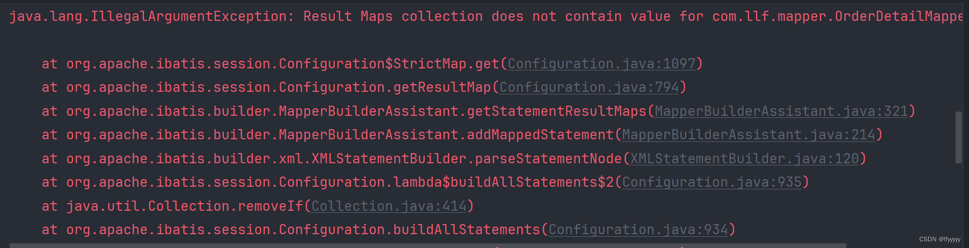 解决java.lang.IllegalArgumentException异常_java.lang.illegalargumentexception: result maps co-CSDN博客