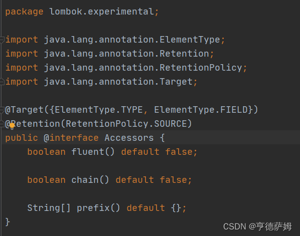 @Accessors 注解作用_accessor 注解是很忙意思-CSDN博客