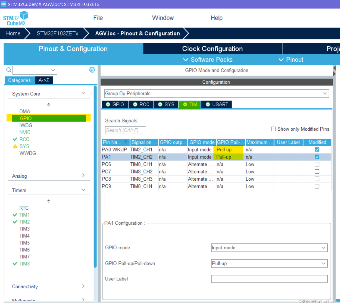 STM32 CubeMX HAL库 学习笔记 -- GPIO、外部中断、定时器中断、PWM、ADC、串口UART_cube gpio中断-CSDN博客