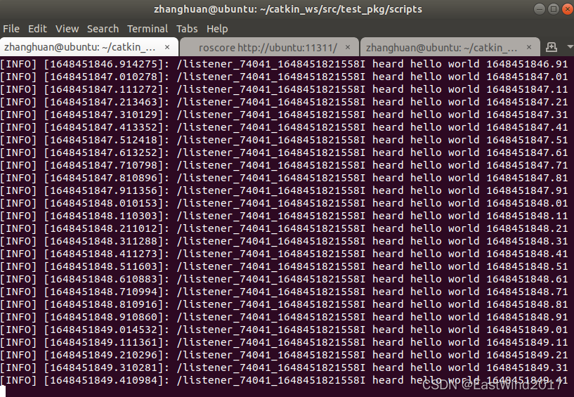 python实现ROS的TOPIC通信_ros topic搜索python-CSDN博客