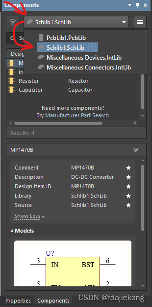 第25课 绘制原理图——在原理图上放置元器件_schlib文件怎么添加到原理图里-CSDN博客
