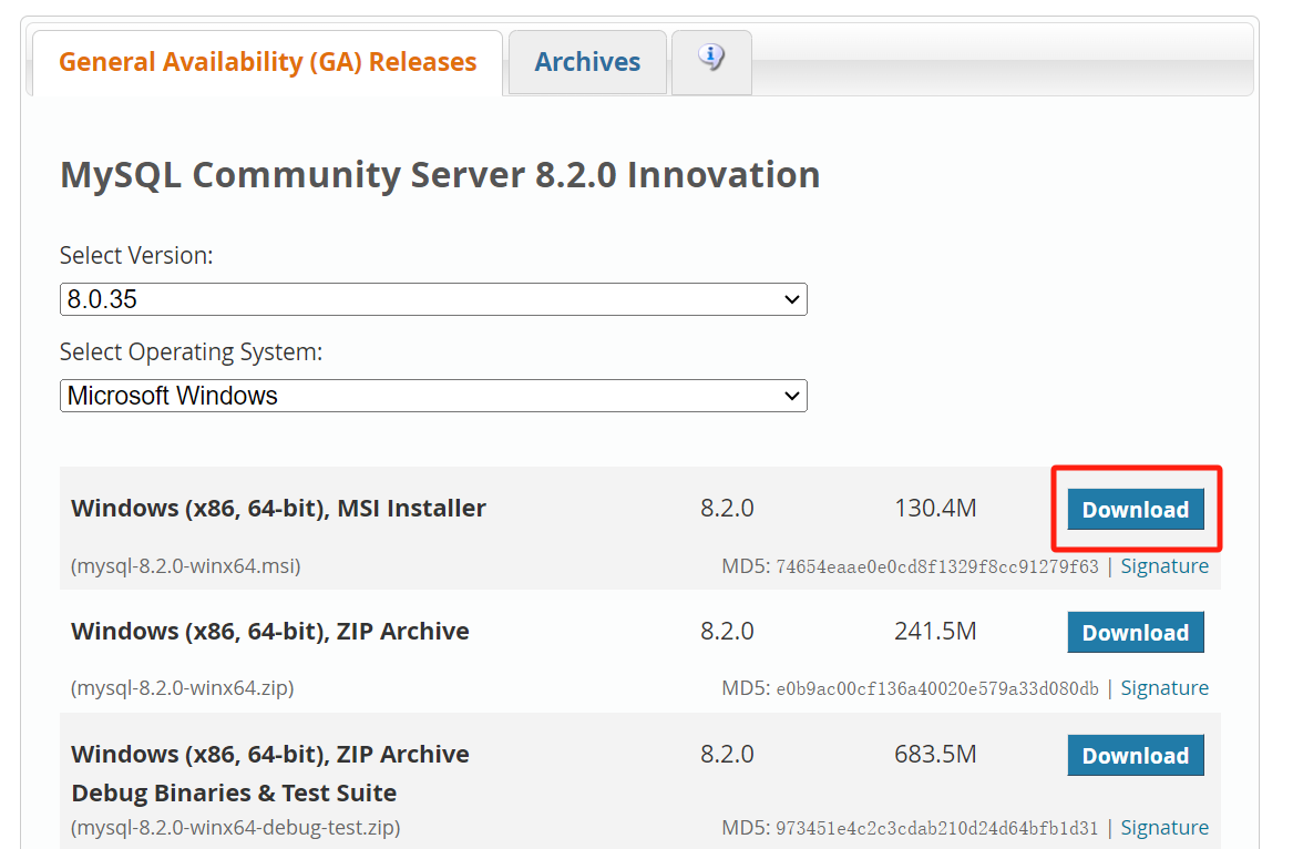 mysql-8.0.35-winx64安装教程_mysql-8.0.35-winx64 安装-CSDN博客