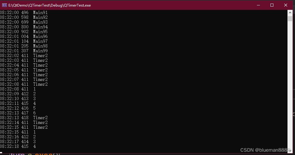 QT中QTimer的循环时间与槽函数执行时间以及在事件循环中触发，不同时间的结果分析_qtimer 循环-CSDN博客