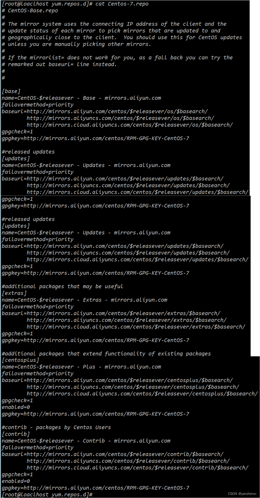 CentOS7配置阿里云yum源-CSDN博客