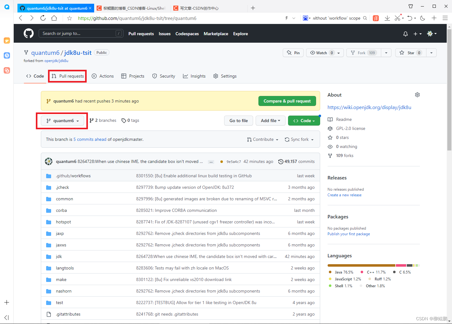 参与Github jdk8u开源，提交一个PR_如何给openjdk提pr-CSDN博客