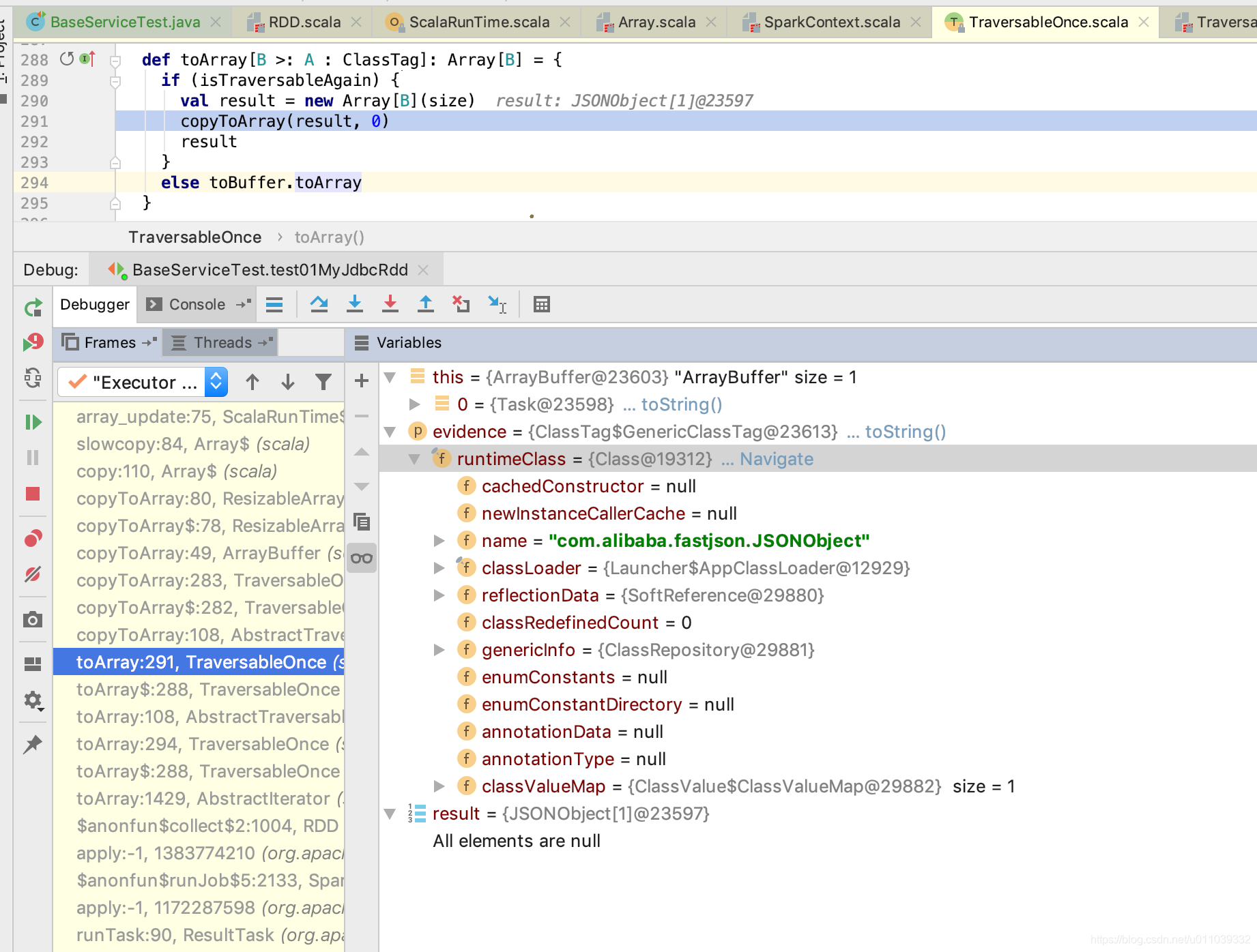 14 ArrayStoreException + sortByKey之后元素变少 + groupBy/reduceByKey之后分区数量变化 ...