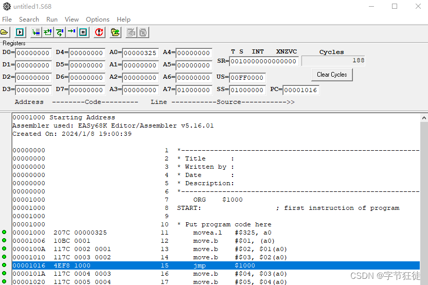 街机模拟游戏逆向工程(HACKROM)教程:[12]68K汇编-程序流控制_街机rom修改hack-CSDN博客