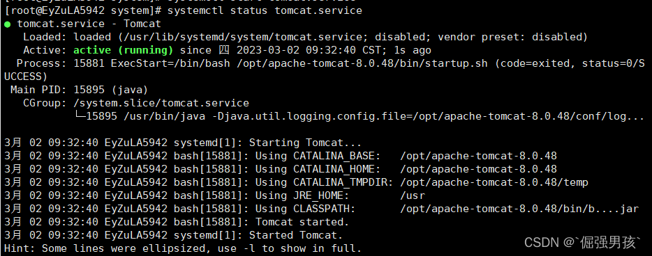 tomcat.service: control process exited, code=exited status=203-CSDN博客