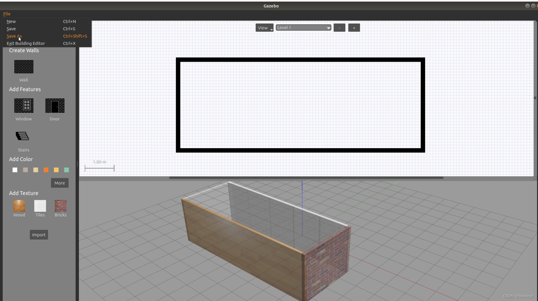gazebo-场景搭建及在rviz中显示_rviz中使用gazebo-CSDN博客