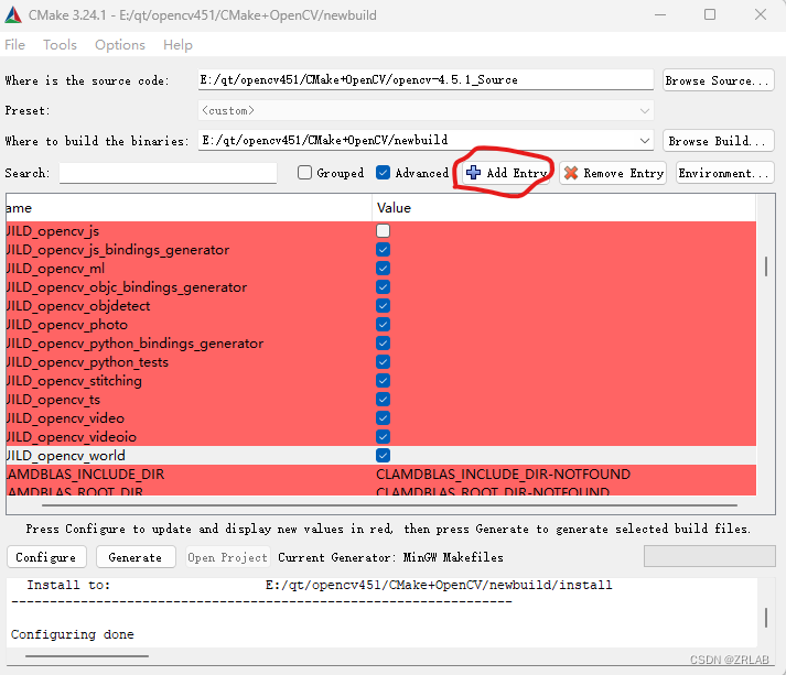 Windowsqt5141mingw32bitopencv451cmake324编译并配置qt使用opencvopencv32位编译使用 Csdn博客