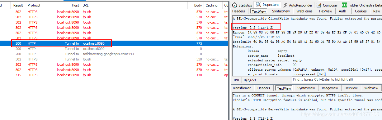 System.Security.SecurityException Failed to negotiate HTTPS connection with server.fiddler ...