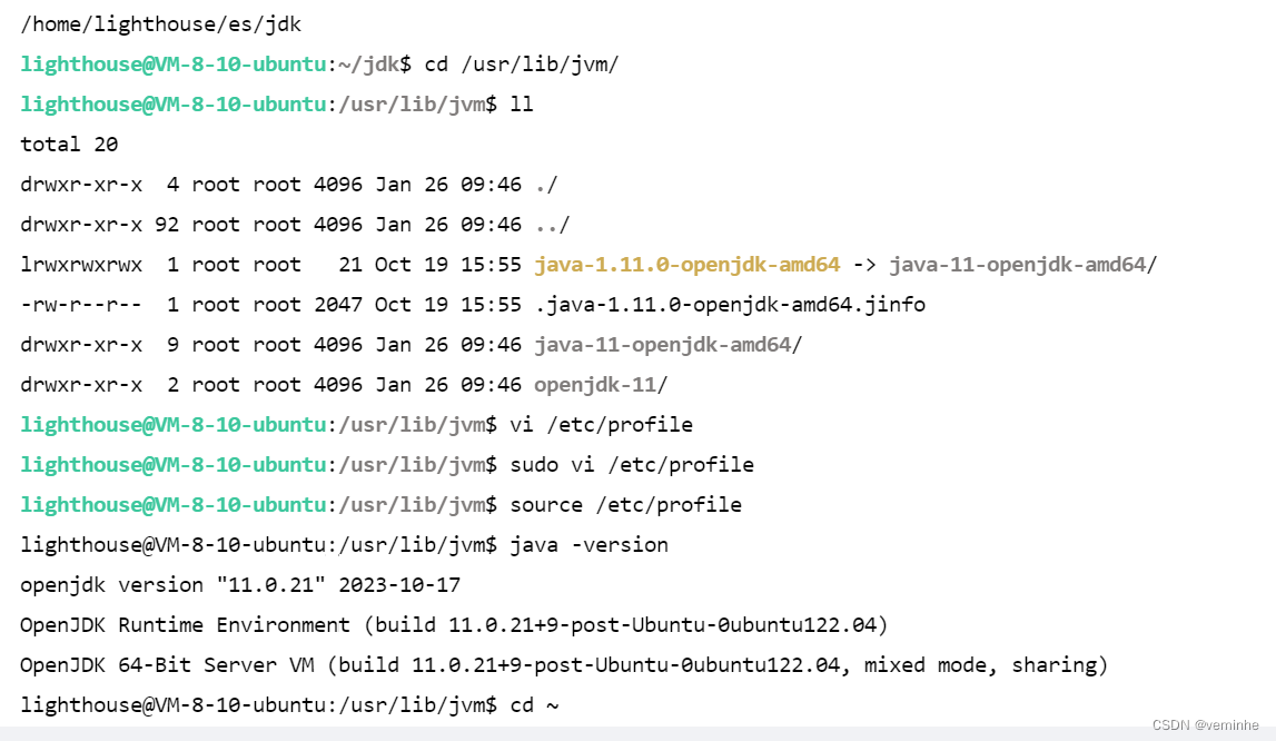 ubuntu安装JDK11-CSDN博客