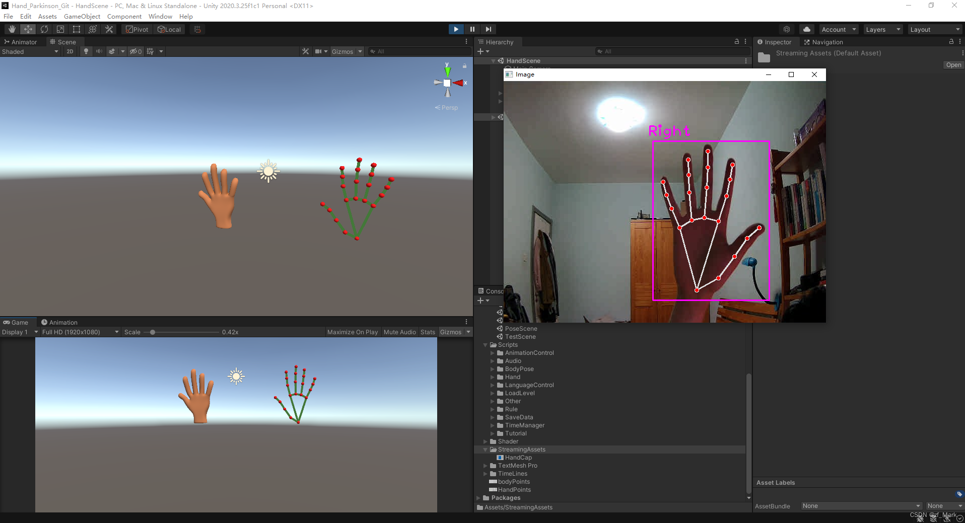 Unity 3d 手部动作捕捉中出现的问题和解决方案 Unity捕捉手势 Csdn博客