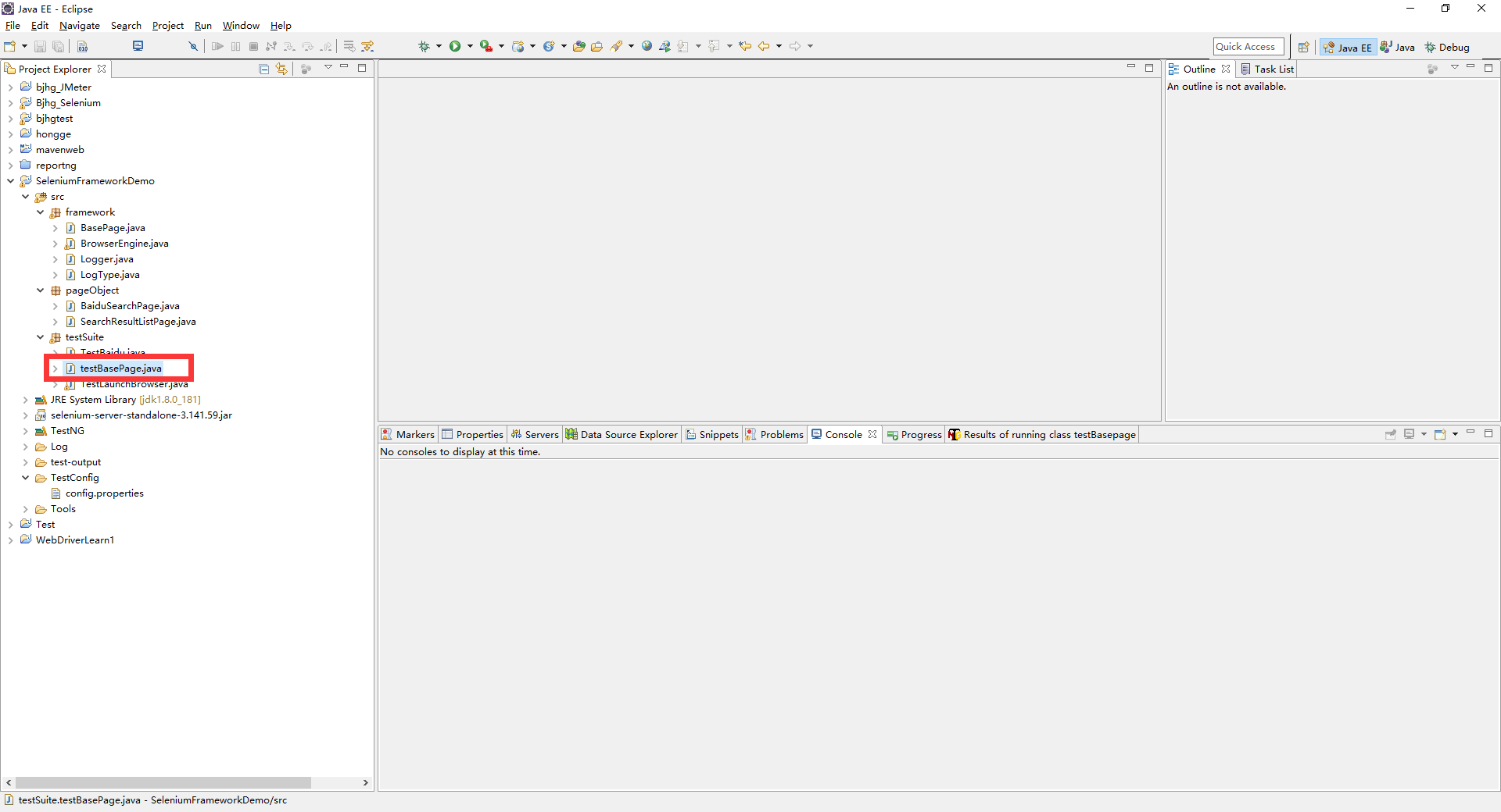 《手把手教你》系列基础篇（九十七） Java Selenium自动化测试 框架设计篇 Selenium方法的二次封装和页面基类（详解教程）北京宏哥 公众号 Csdn博客