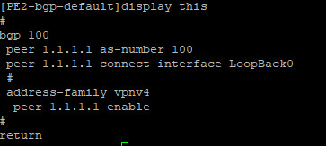 H3C--BGP MPLS基本配置_h3c mp-bgp配置-CSDN博客