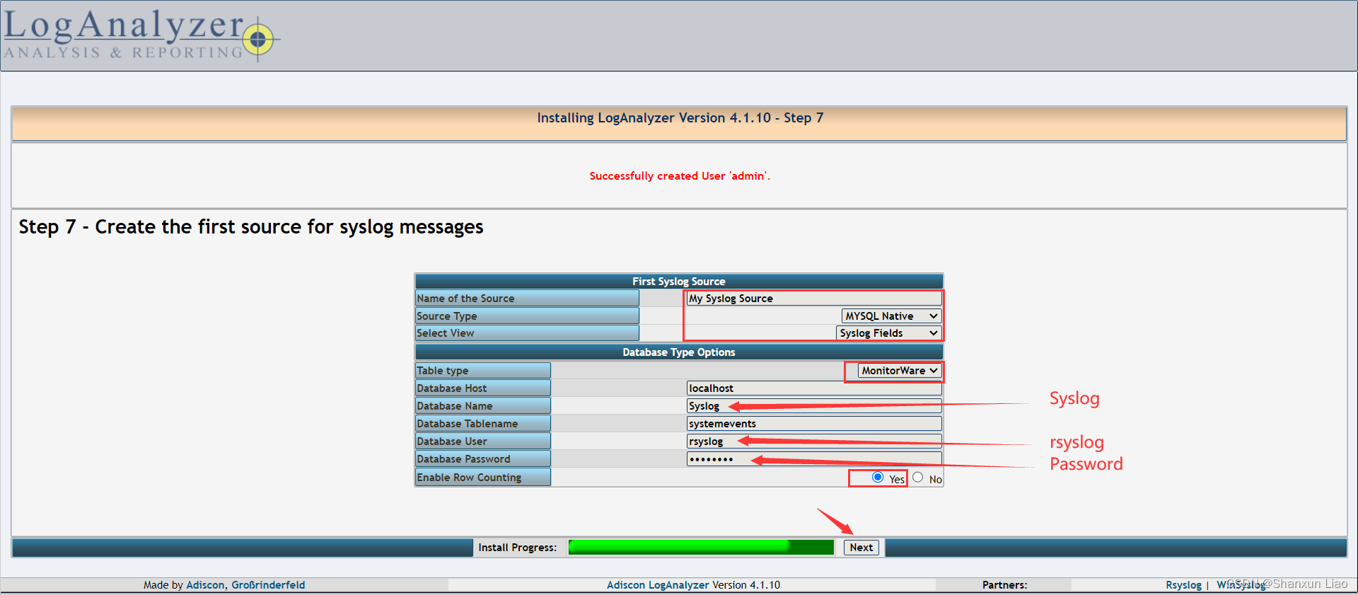 Install Configure LogAnalyzer with Rsyslog On CentOS 7_jpgraph error: 25001this php installation ...
