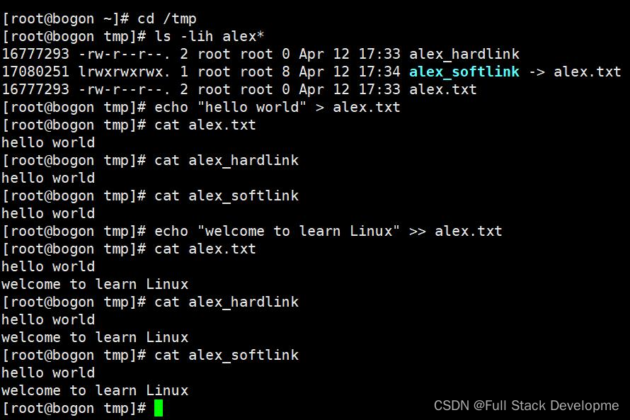 Linux 硬连接 软连接 详解2_linux c readlink 硬链接-CSDN博客