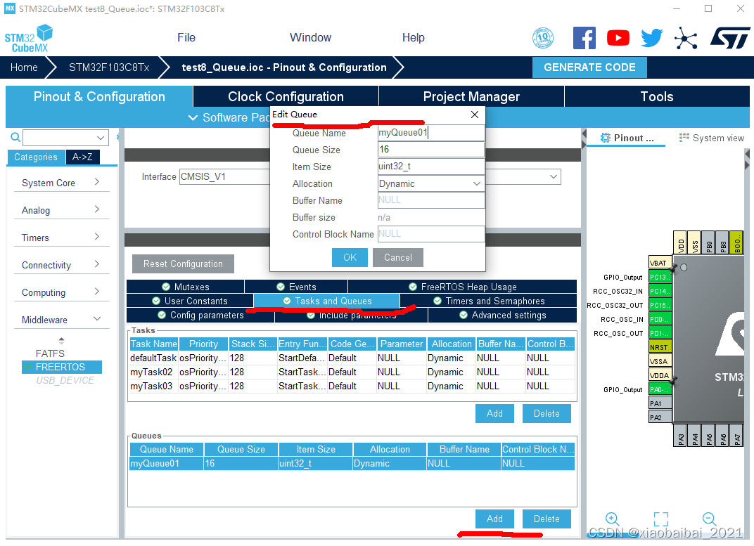 【FreeRTOS】09 消息队列_xqueueoverwrite-CSDN博客