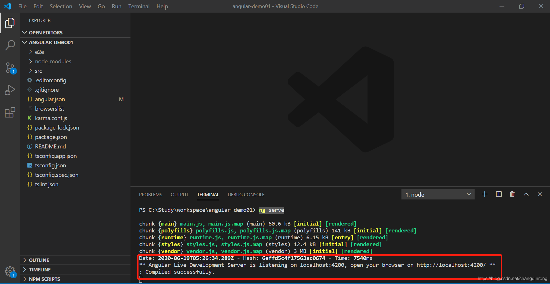 npm 创建第一个Angular项目_npm创建angular项目-CSDN博客