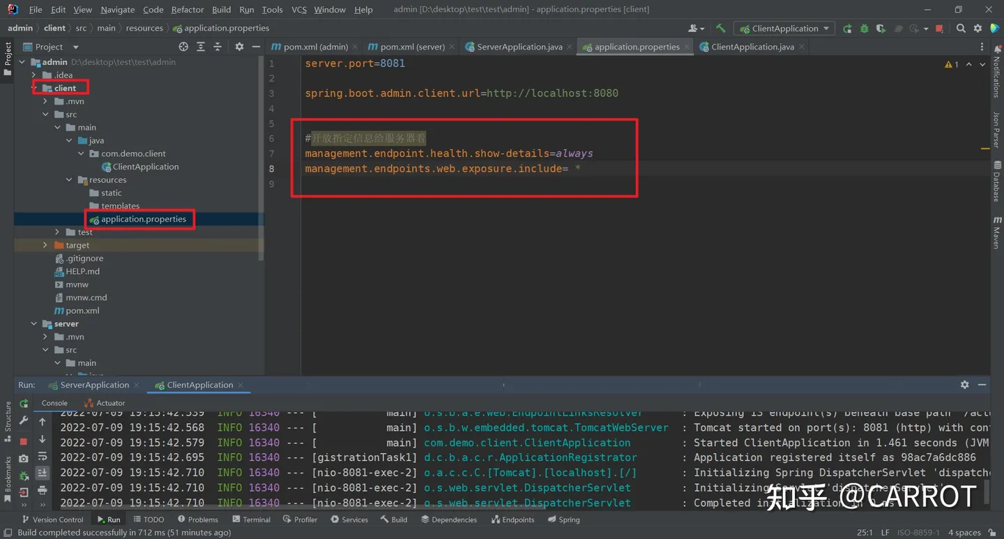 Springboot整合可视化监控工具——springboot Admin Spring Boot Admin Starter Client