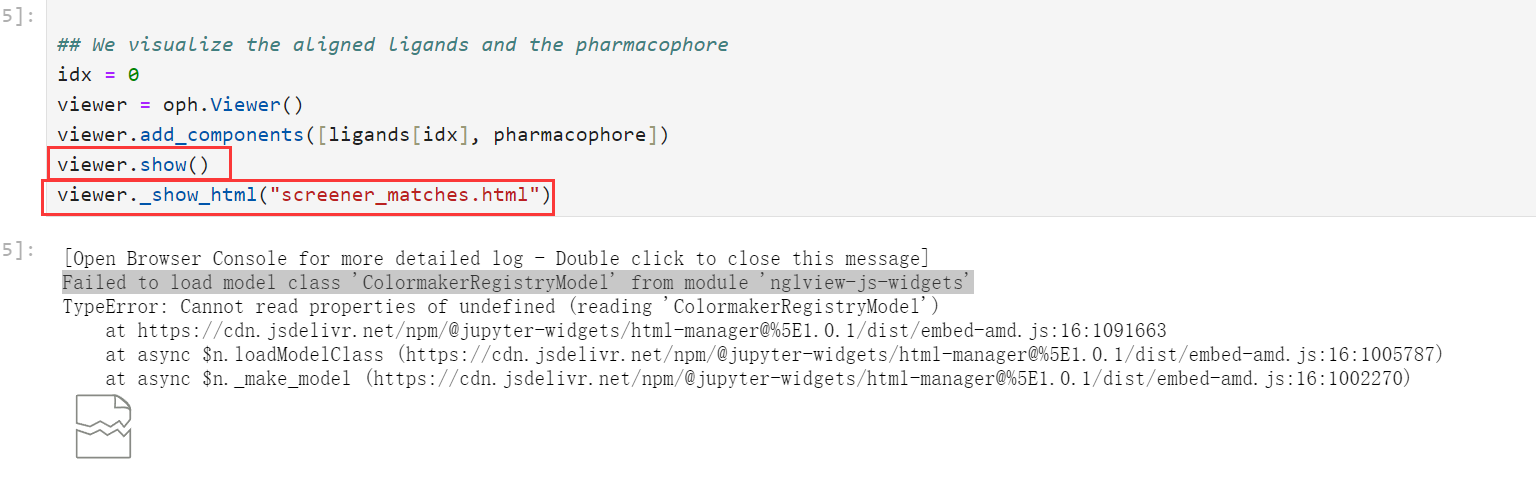 【jupyter异常错误】Failed to load model class ‘ColormakerRegistryModel‘ from module ‘nglview-js ...