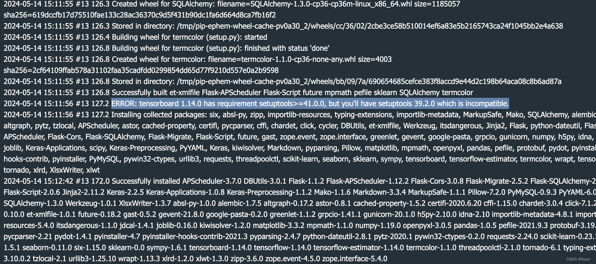 ERROR: tensorboard 1.14.0 has requirement setuptools>=41.0.0(问题解决 ... ERROR: tensorboard 1.14.0 has requirement setuptools>=41.0.0(问题解决 ...