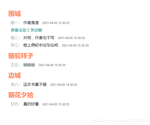基于vue的文章评论和回复列表vue写一个评论回复 Csdn博客