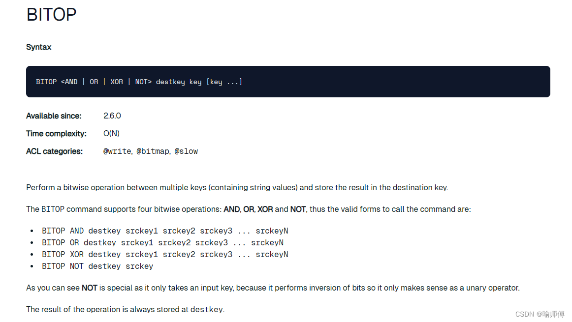 Redis-Bitmap位图及其常用命令详解_redis bitmap-CSDN博客