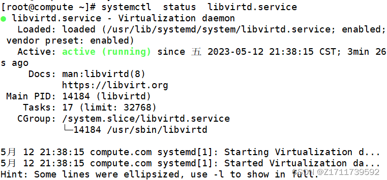 OpenStack部署compute节点时，openstack-nova-compute.service服务起不来_openstack-nova-compute 卡住无法启动-CSDN博客