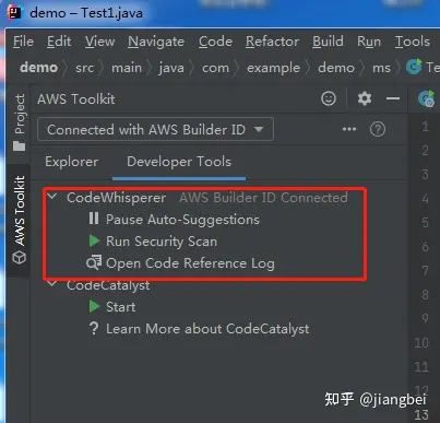 Amazon CodeWhisperer 体验_idea 接入amazon-CSDN博客