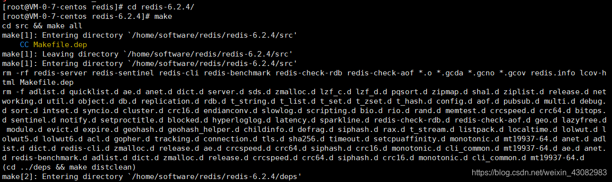 Linux centos7 安装redis-6.2.4记录_index of redis-6.2.4.tar.gz-CSDN博客