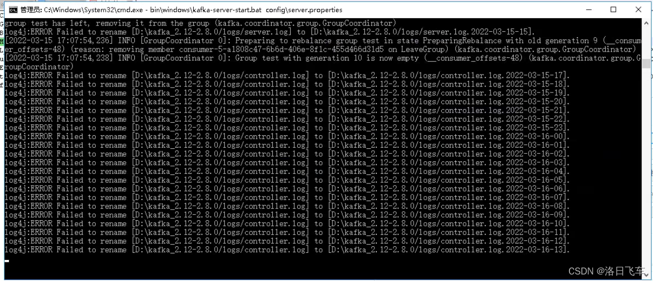 记一次Kafka log4j报错 windows_kafka failed to rename controller.log-CSDN博客