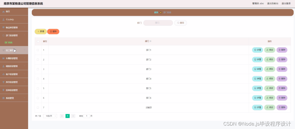 计算机毕业设计nodejsexpress南京市某物流公司管理信息系统源码程序lw远程调试物流公司信息系统设计与实现 Node 源码 Csdn博客